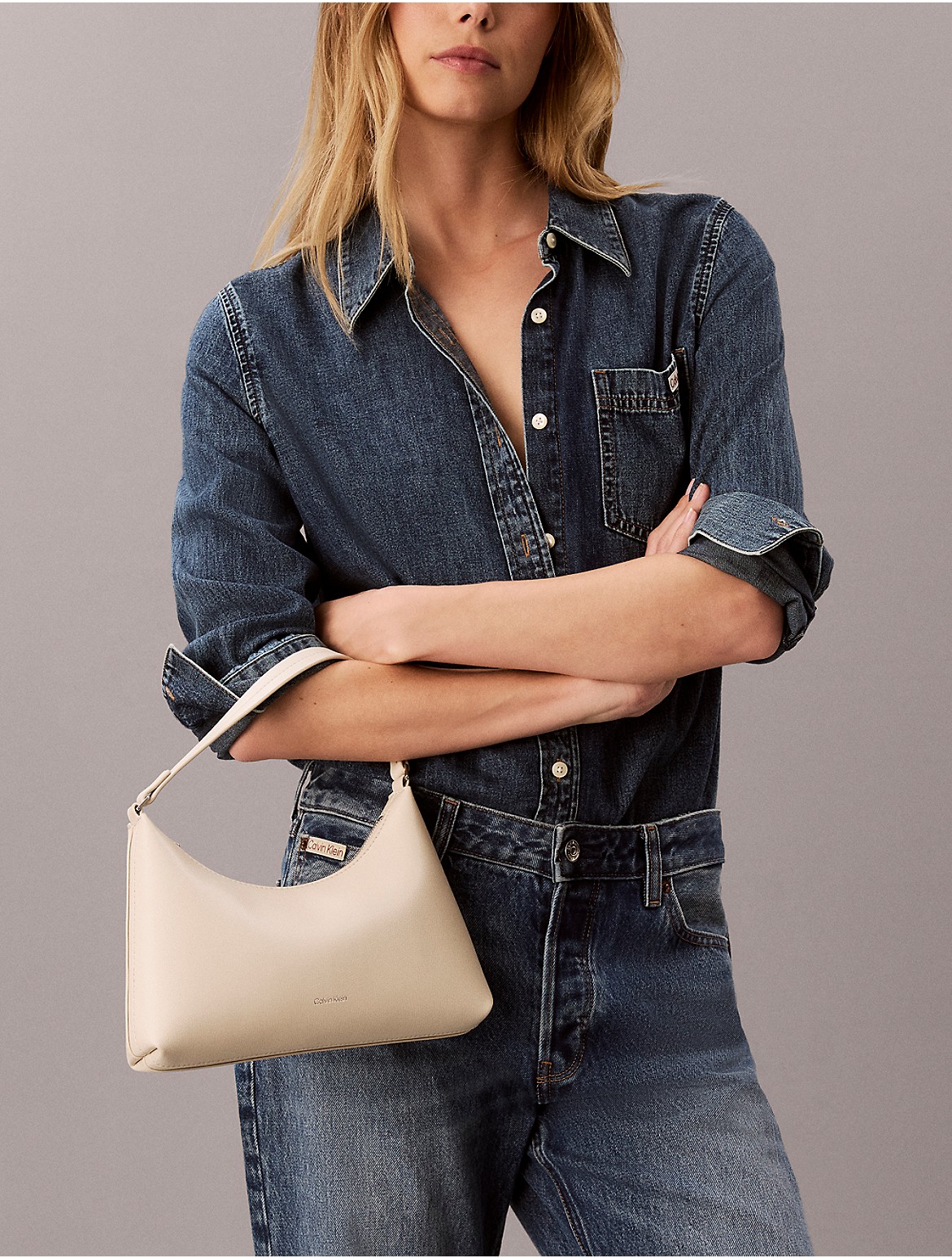 CALVIN KLEIN Calvin Klein Foil Logo Small Shoulder Bag